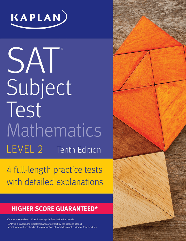 1kaplan Sat Subject Test Mathematics Level 2 1kaplan Sat Subject Test Mathematics Level 2