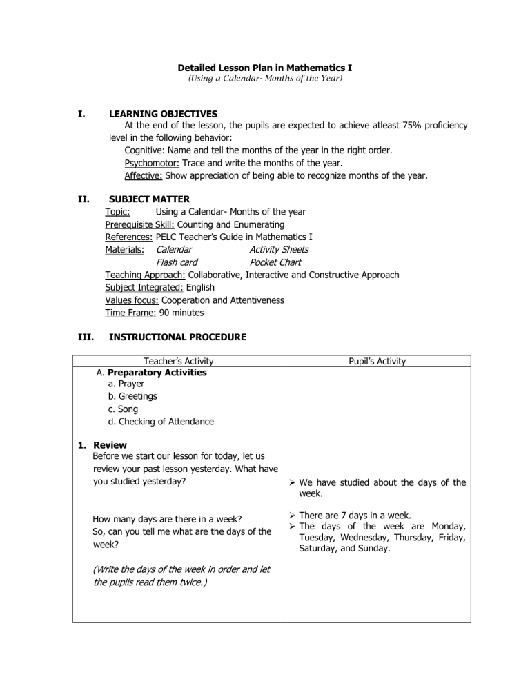 DETAILED LESSON PLAN IN MATHEMATICS 1 do