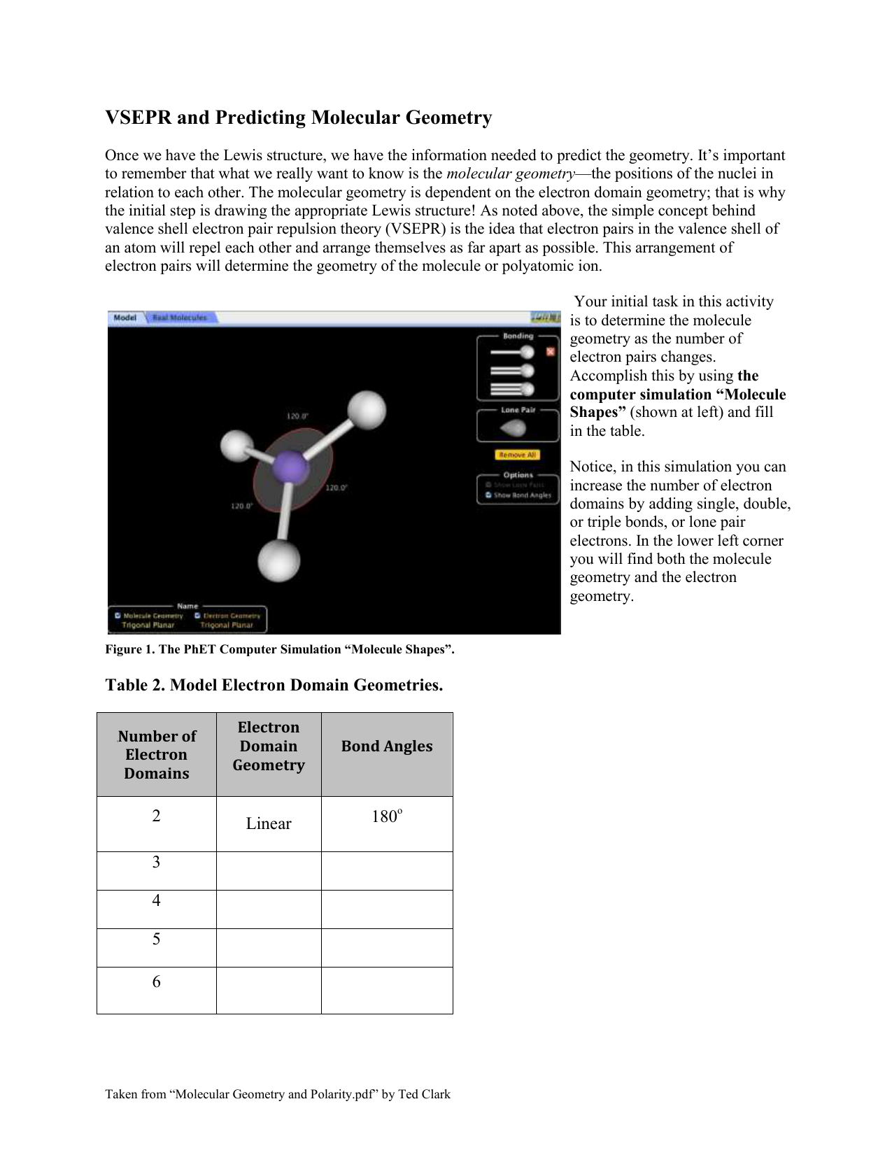Vsepr Phet Lab Vsepr Phet Lab