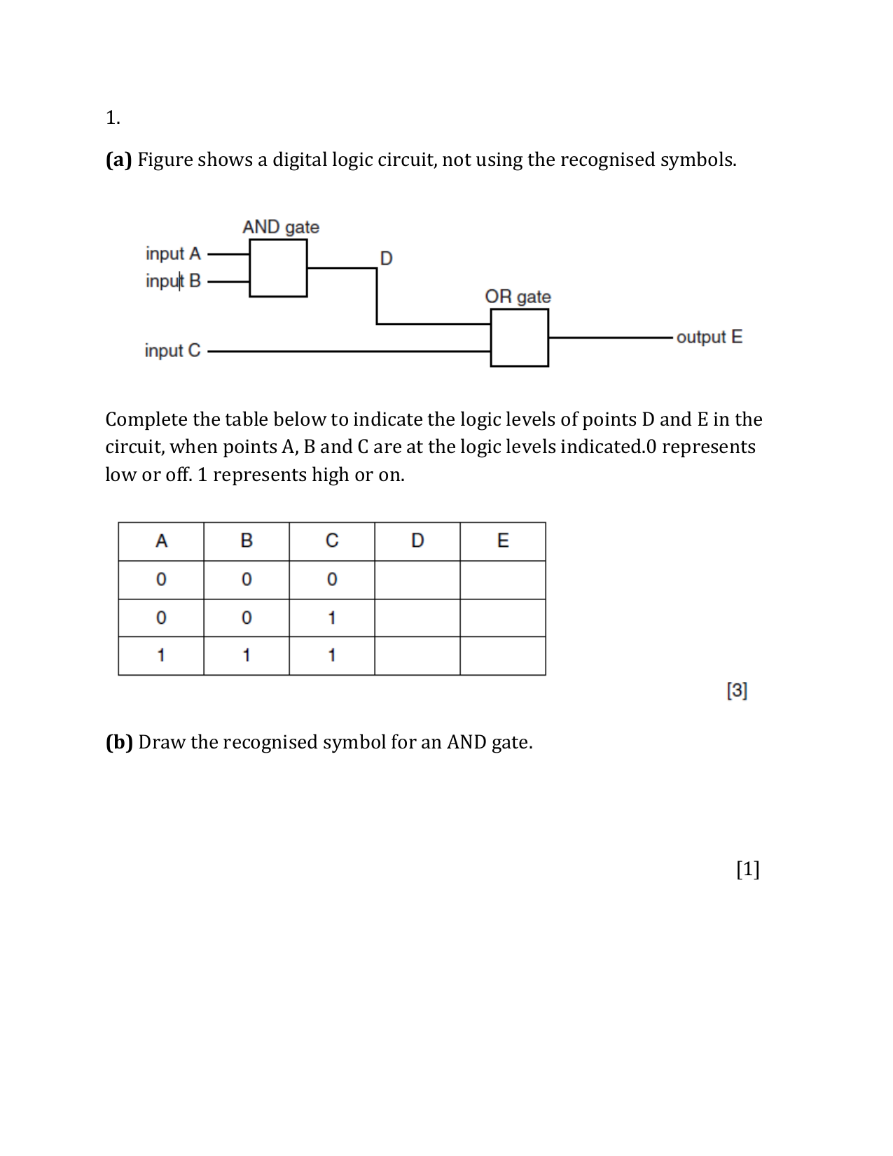 Electronic Circuit Of Logic Gates Circuit Diagram