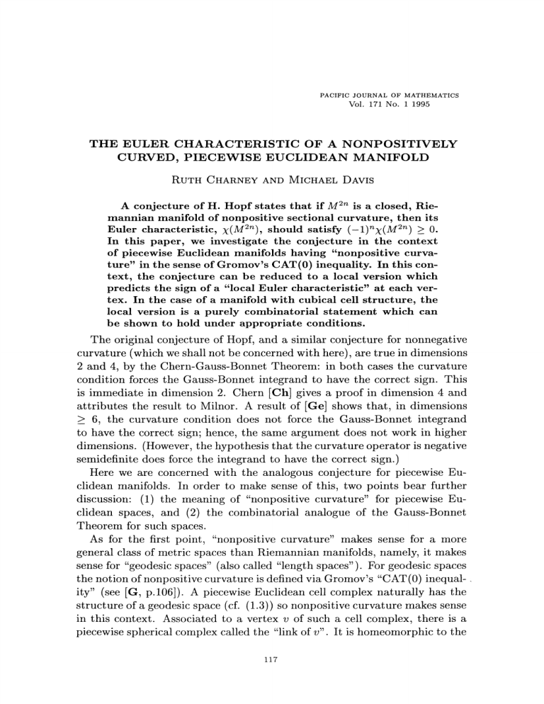 Euler Characteristic of Nonpositively Curved Manifolds