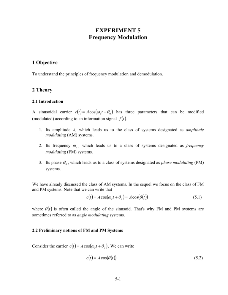 Frequency Modulation Experiment: Principles & Analysis