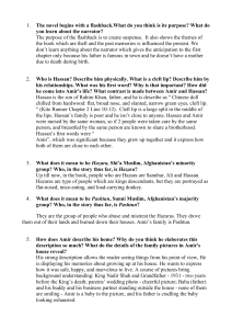 Chapters 1-9 of The Kite Runner