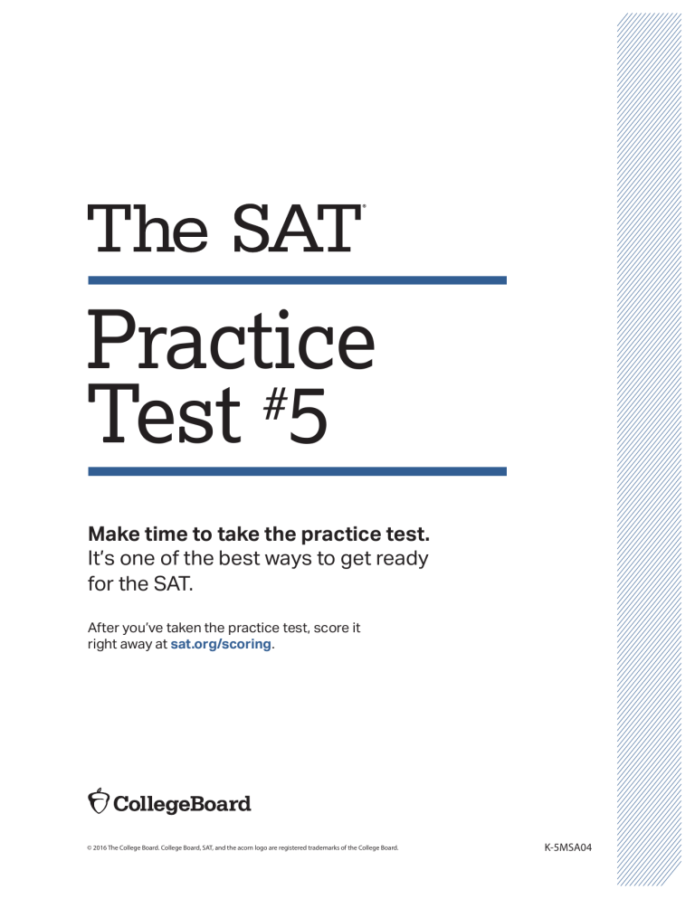 Pdf Sat practice test 5 Pdf Sat practice test 5