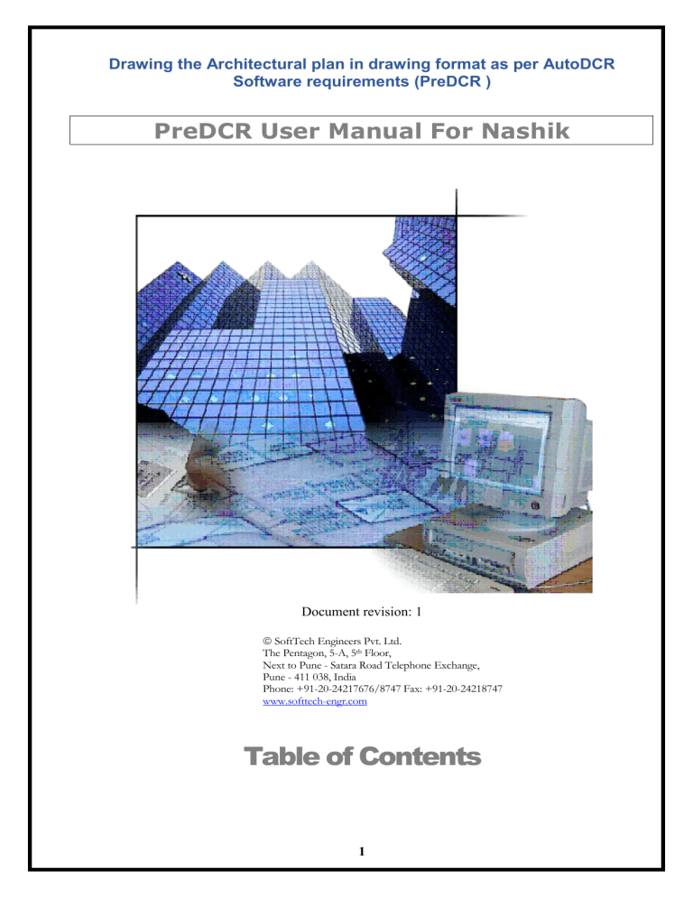 PreDCR Help Manual For Nashik