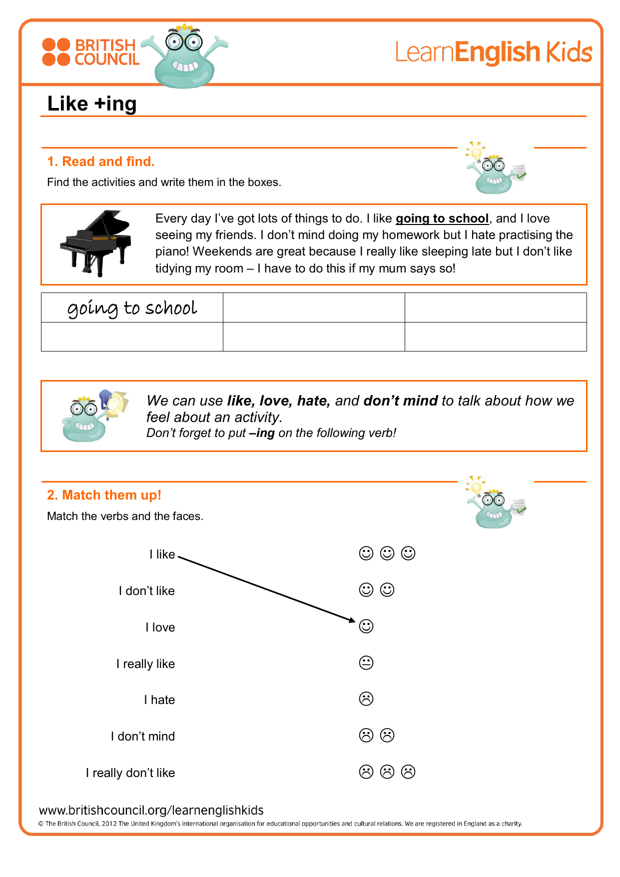 LIKE Ing Worksheet Basics LIKE Ing Worksheet Basics
