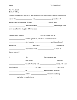 The ffa creed