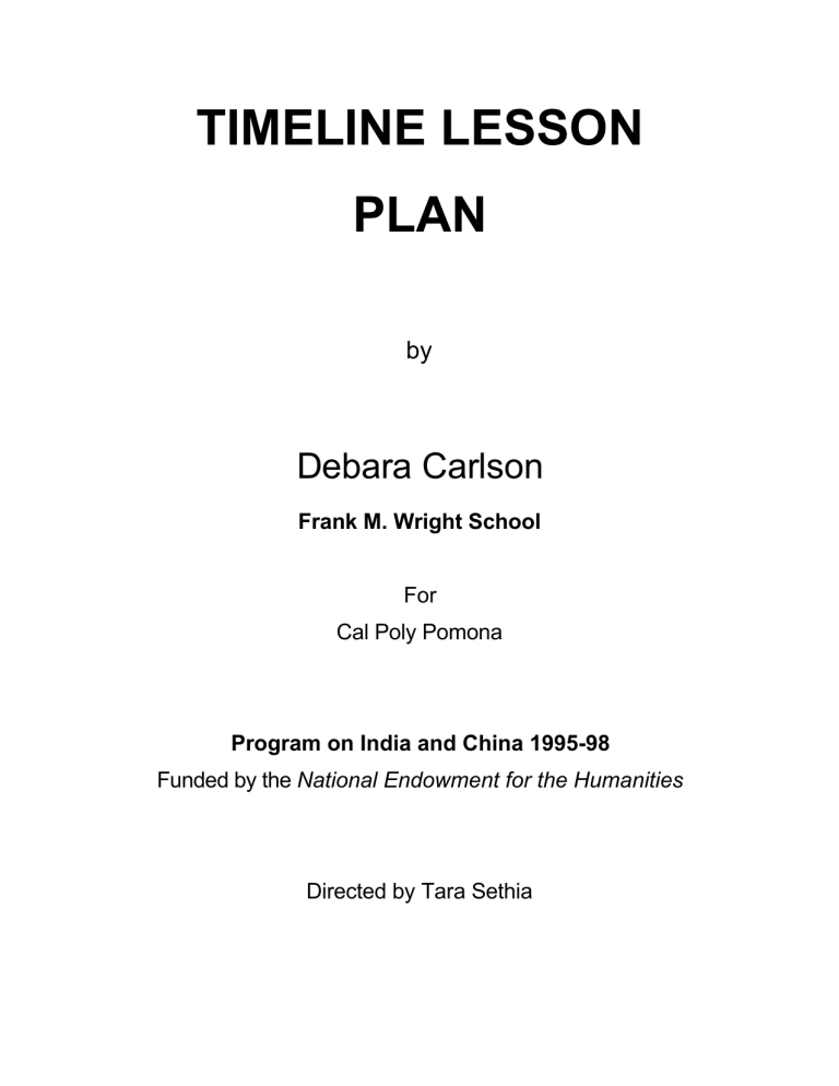 Chinese Dynasties Timeline Lesson Plan