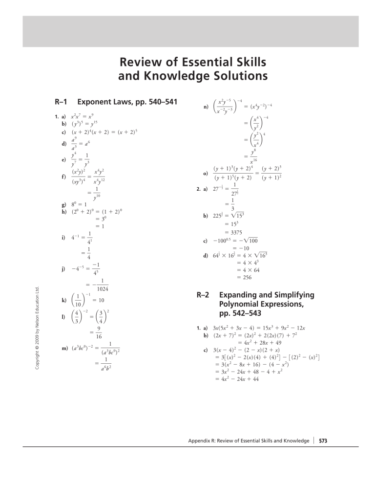 Rvw Gr 11 U Answers Review Rvw Gr 11 U Answers Review