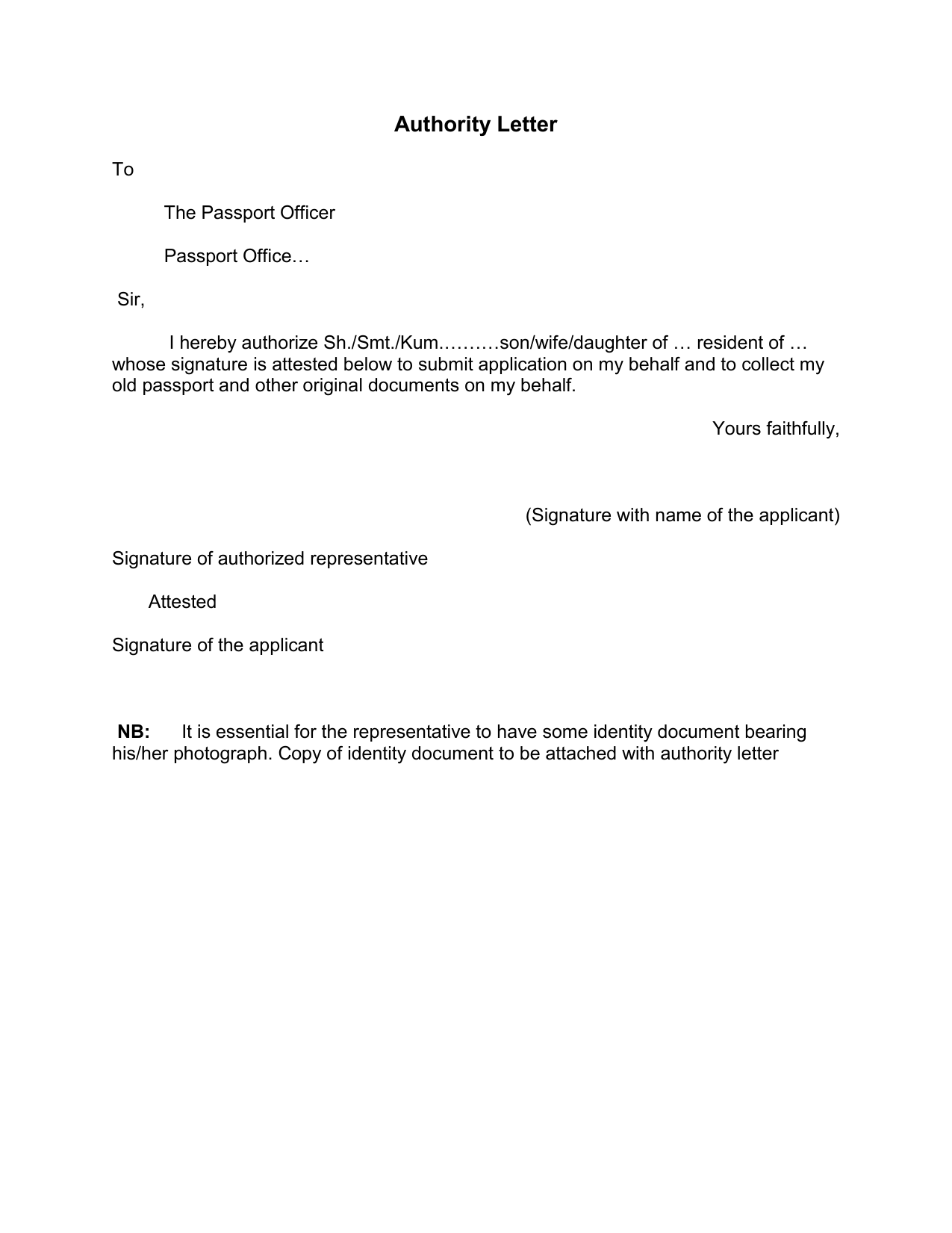 AuthoriAuthorityLetter