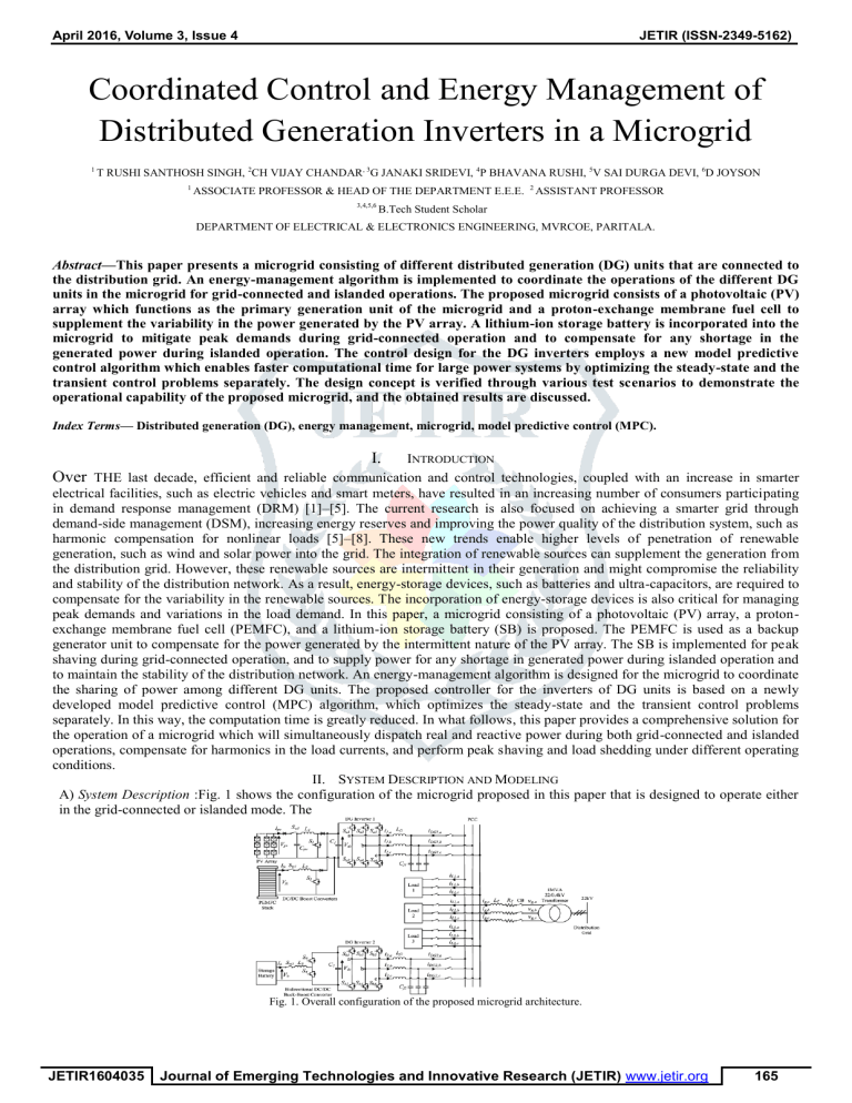Microgrid Control & Energy Management