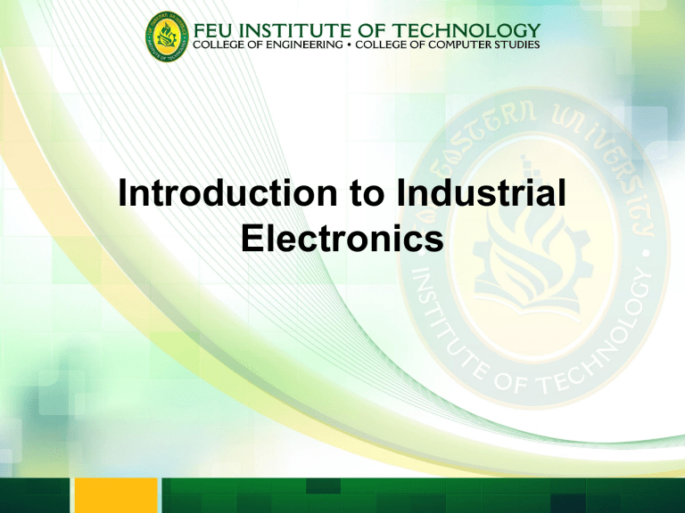ELECS4 002 Industrial Electronics