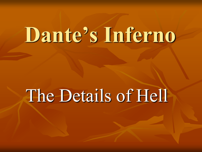 Dante's Inferno: A Journey Through Hell