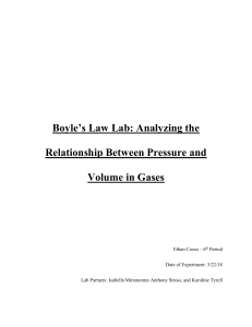 Boyle's Law Worksheet