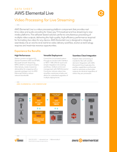 AWS Elemental Data Sheet Server