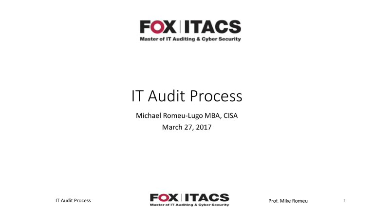 IT Audit Process: Planning, Evidence, Standards