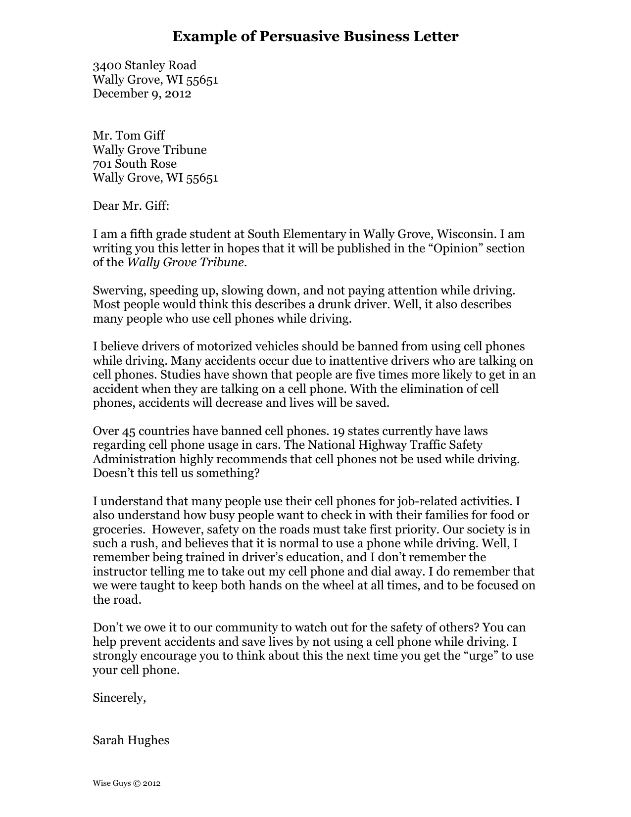 Persuasive Letter To Principal Letter ZOHAL