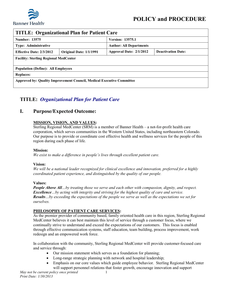 OrganizationalPlanforPatientCare135751