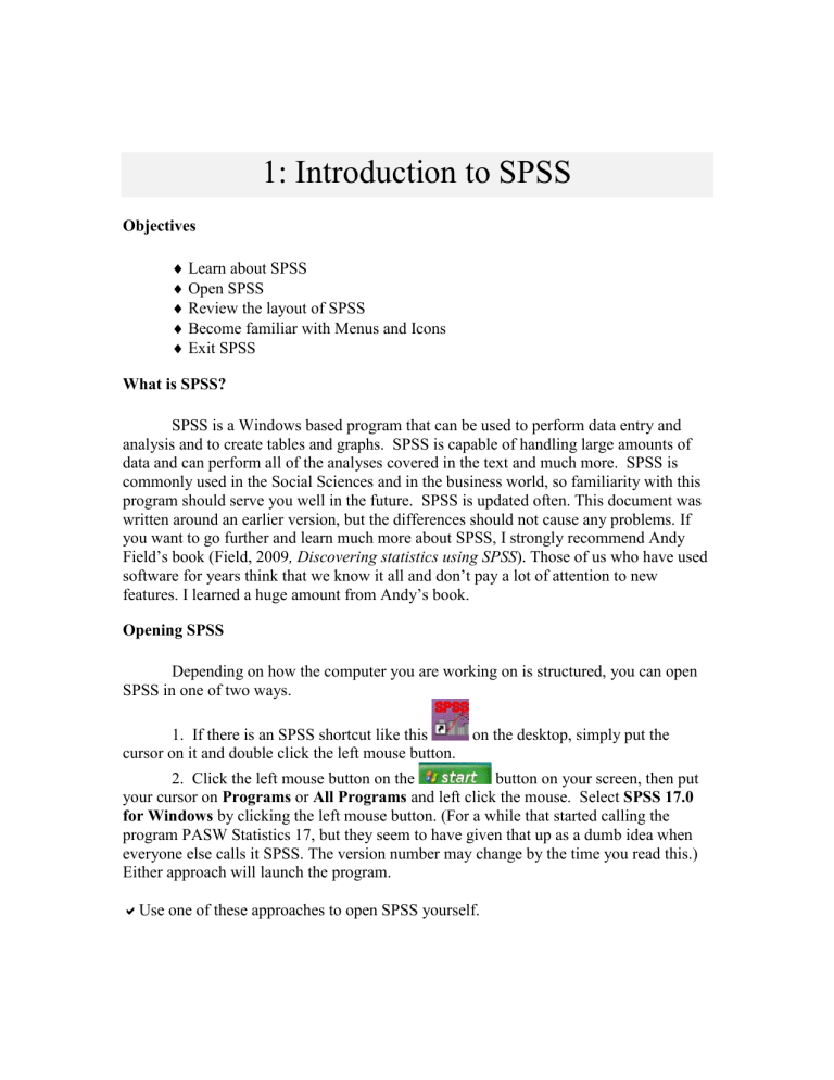 SPSS Tutorial: Introduction to SPSS Software