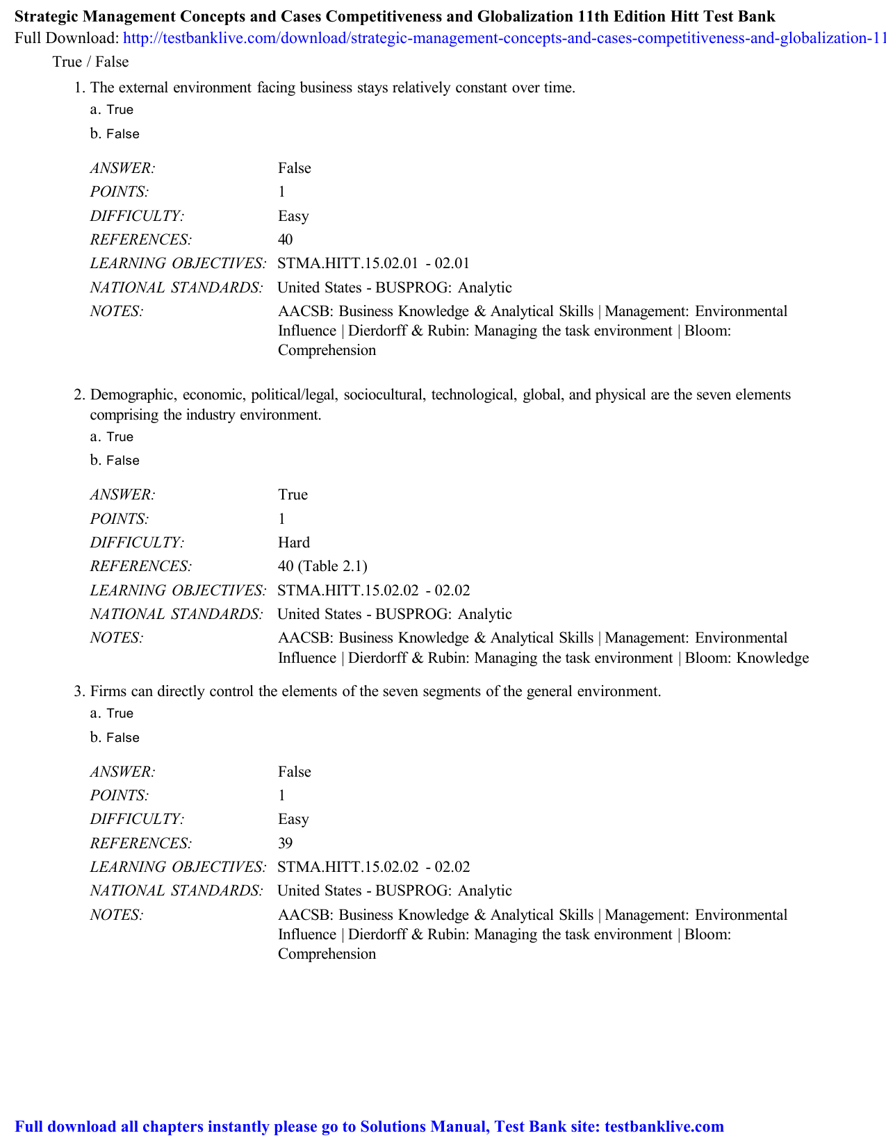 strategic-management-concepts-cases-competitiveness-globalization-11th ...