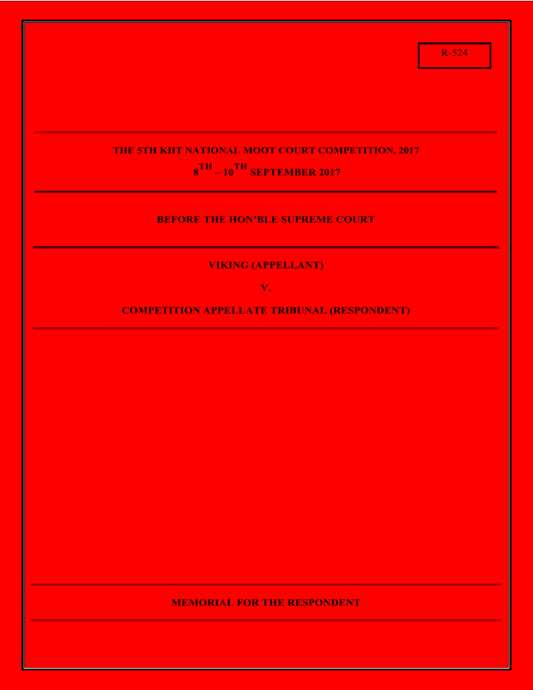 Memorial for Respondent