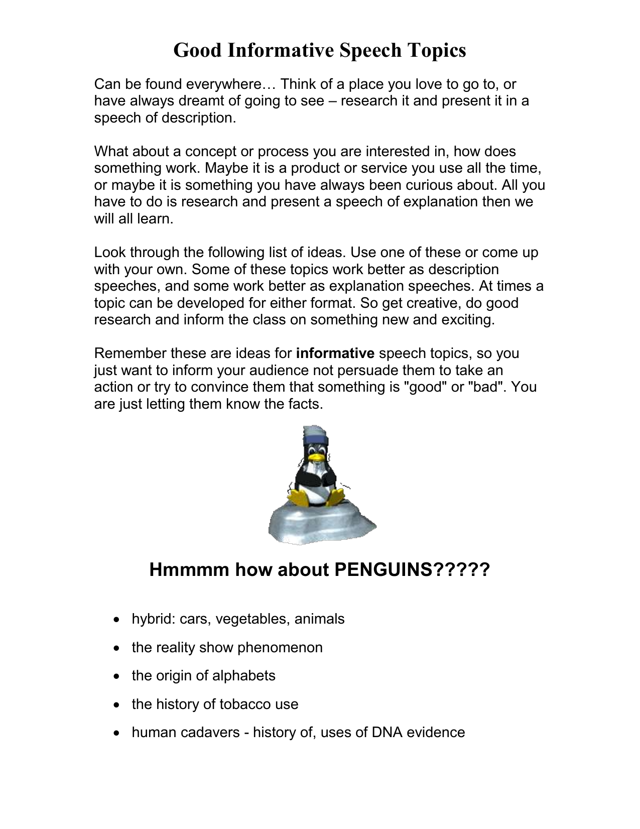  Humorous Informative Speech Topics 194 Fun Speech Topics Persuasive Informative My 