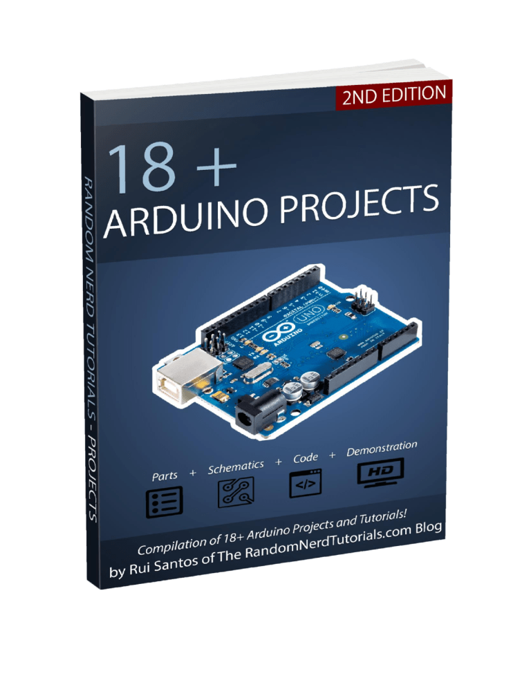 Arduino Projects eBook: 18+ Step-by-Step Tutorials