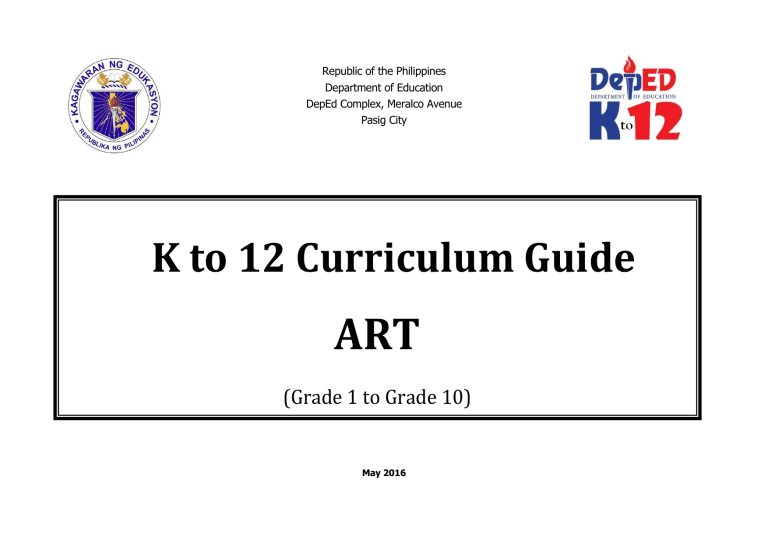 Arts Curriculum Guide Arts Curriculum Guide