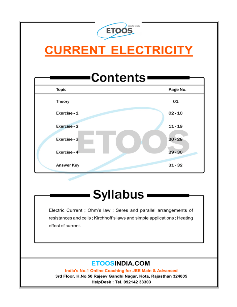 Current Electricity