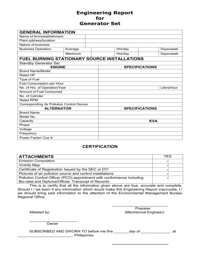 Engineering Report