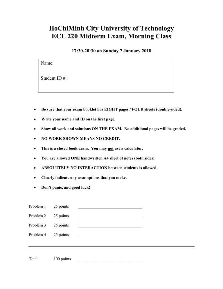 ECE 220 Midterm Exam: C, Assembly, Data Structures