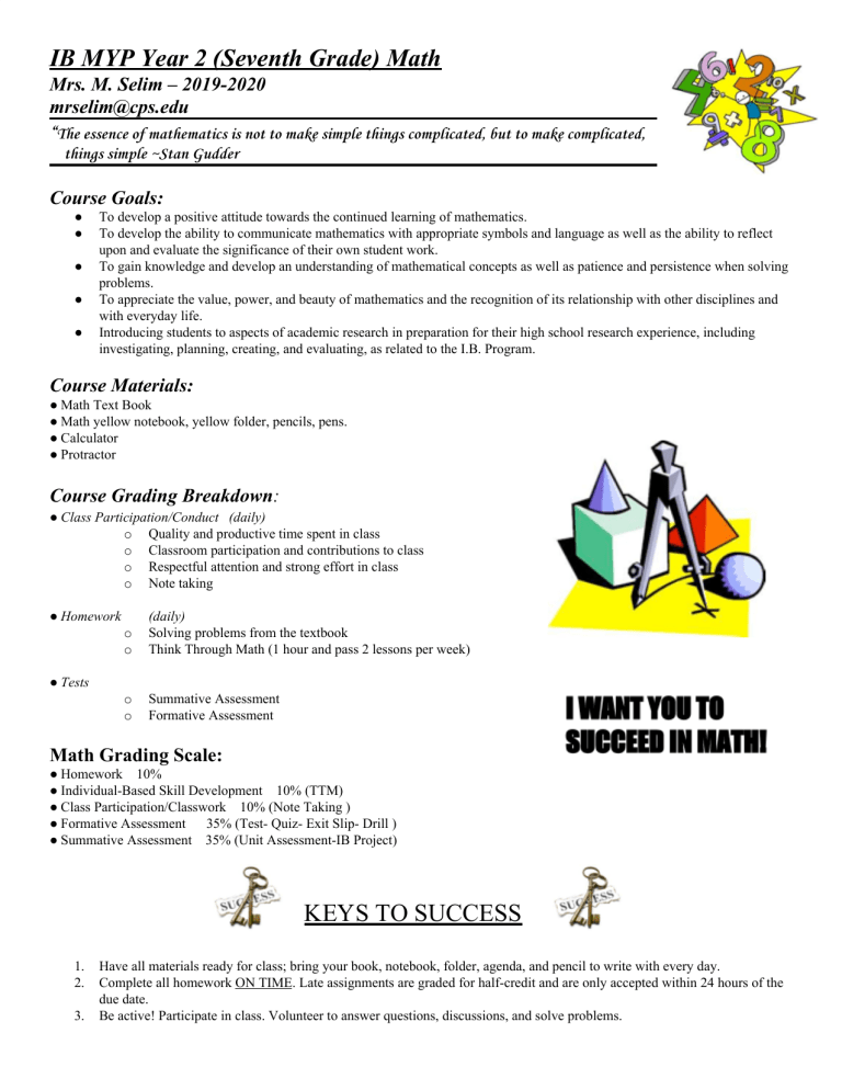 Year 2 Math Syllabus 2