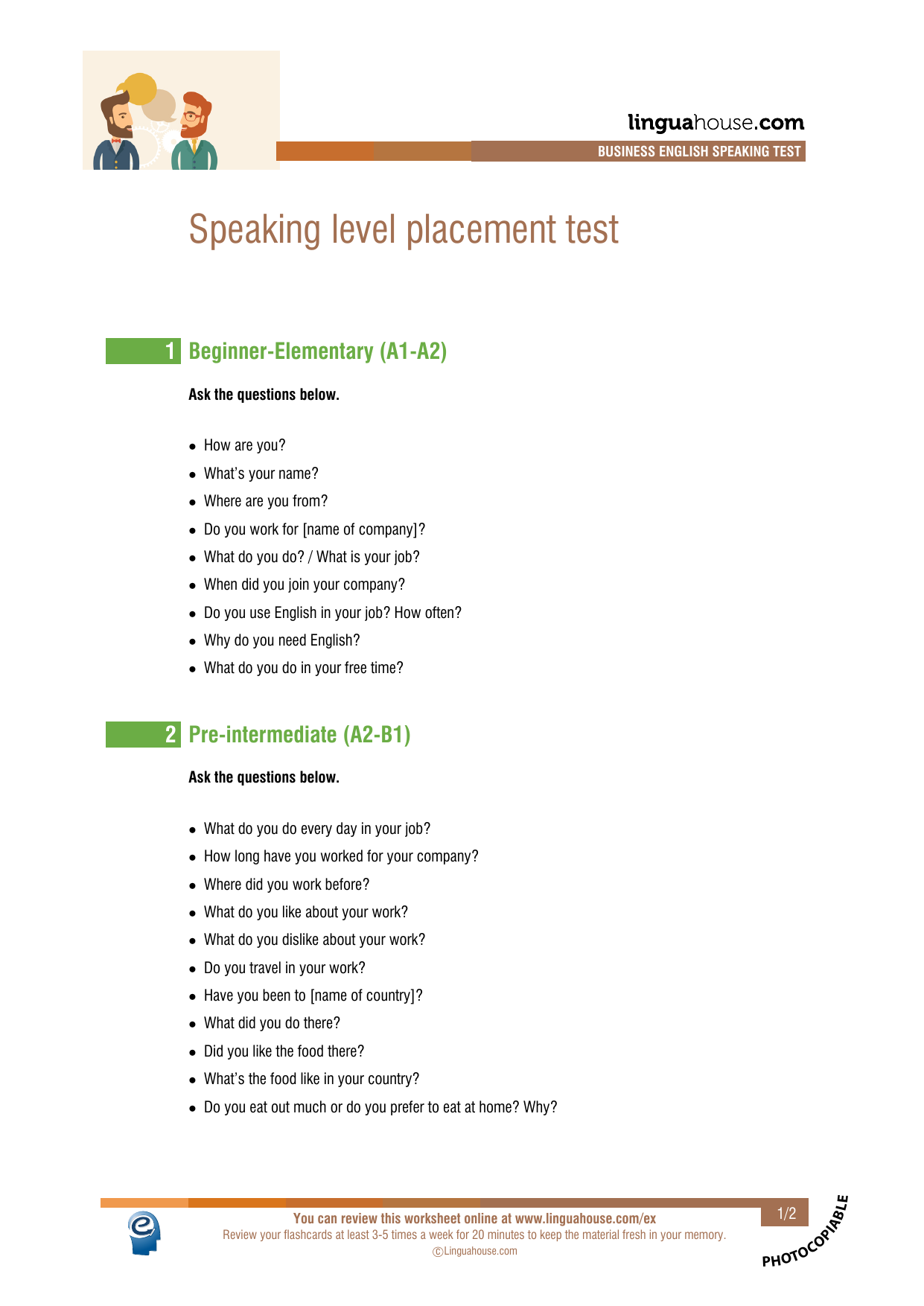 English Level Test English Level Test
