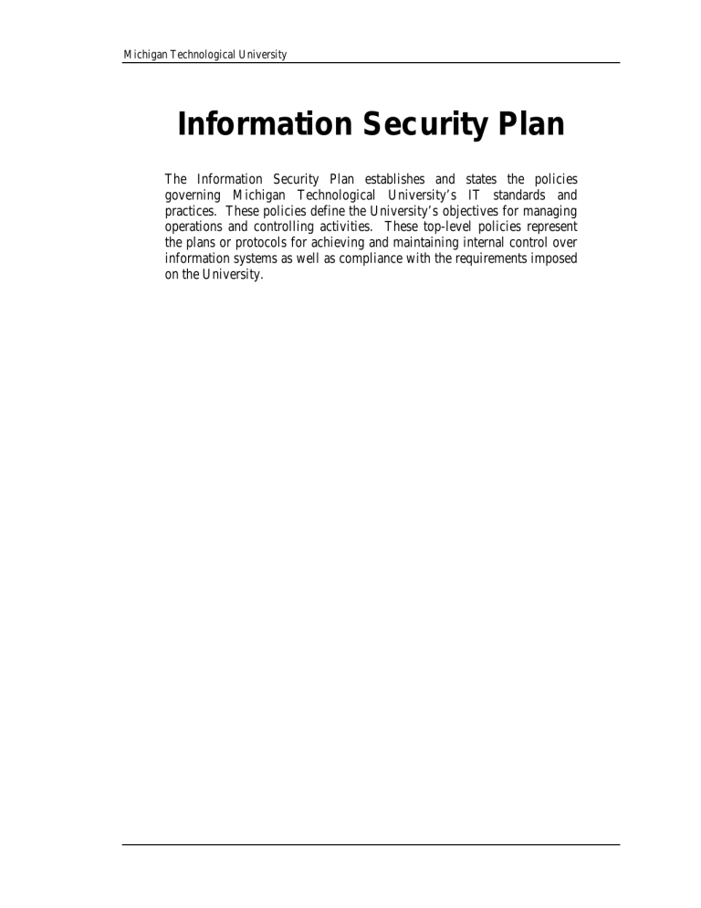 Information security plan