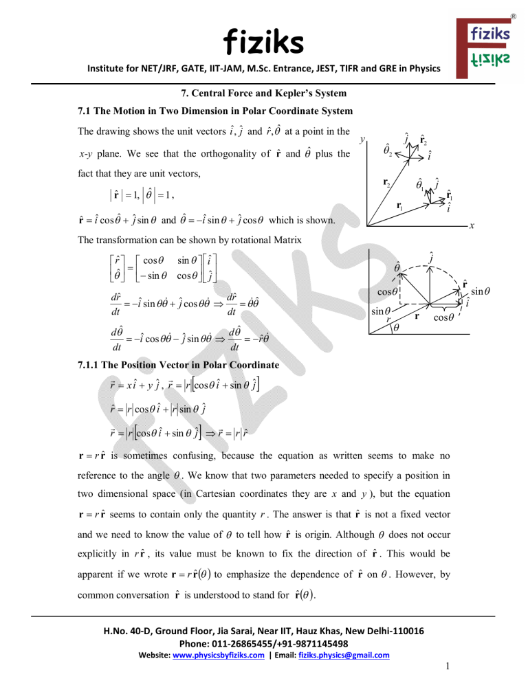 Spherical Polar Coordinates