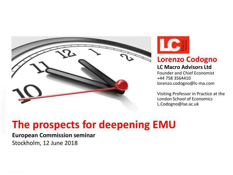Deepening EMU: Prospects & Challenges