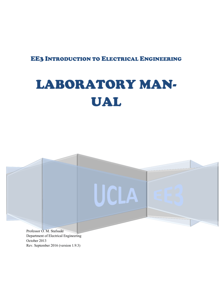 EE3 Electrical Engineering Lab Manual