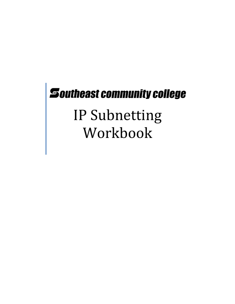 IP Subnetting Workbook