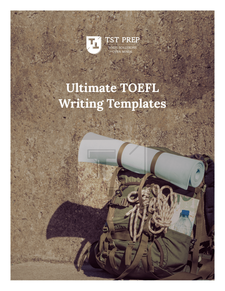 TOEFL WRITING TEMPLATE