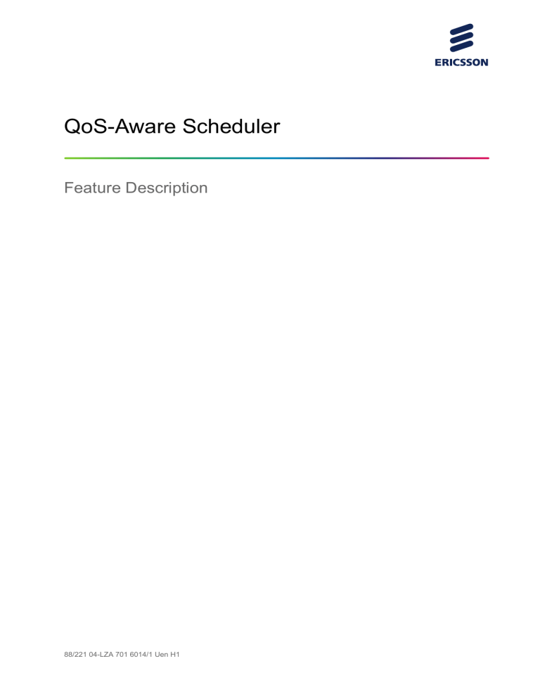 QoS Aware Scheduler