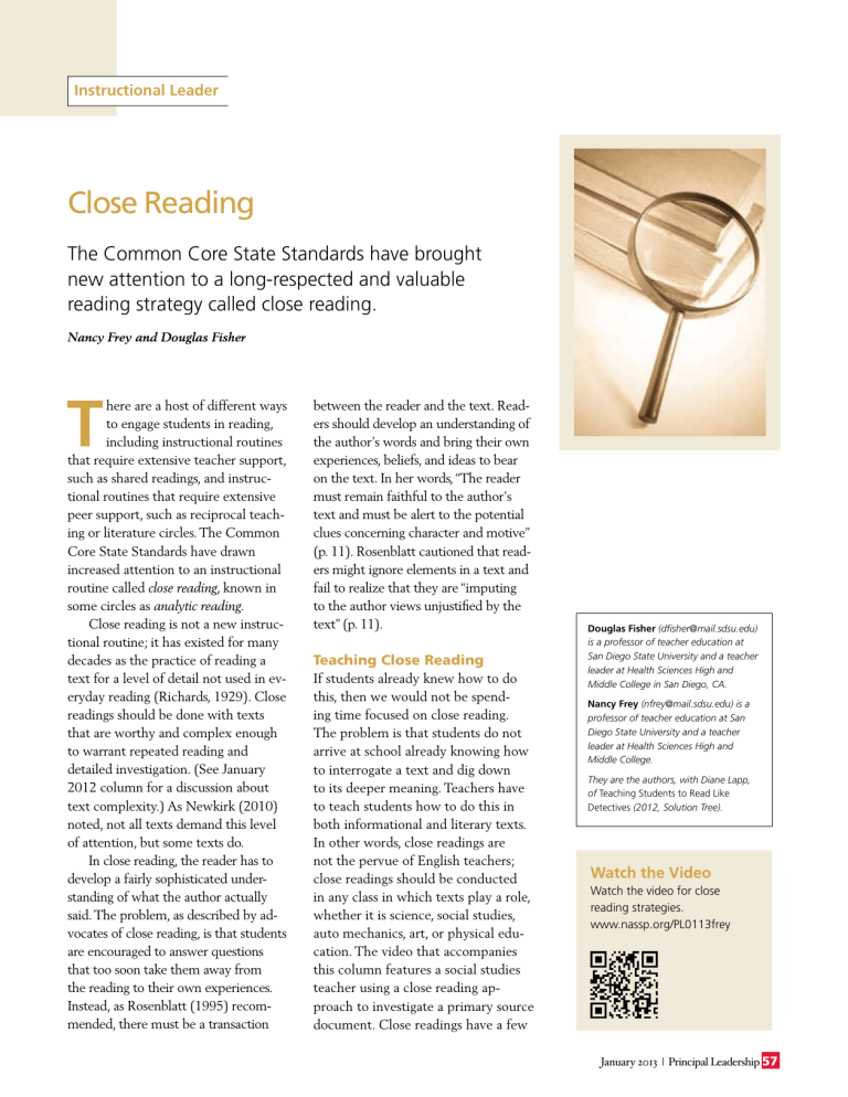 Close reading explained