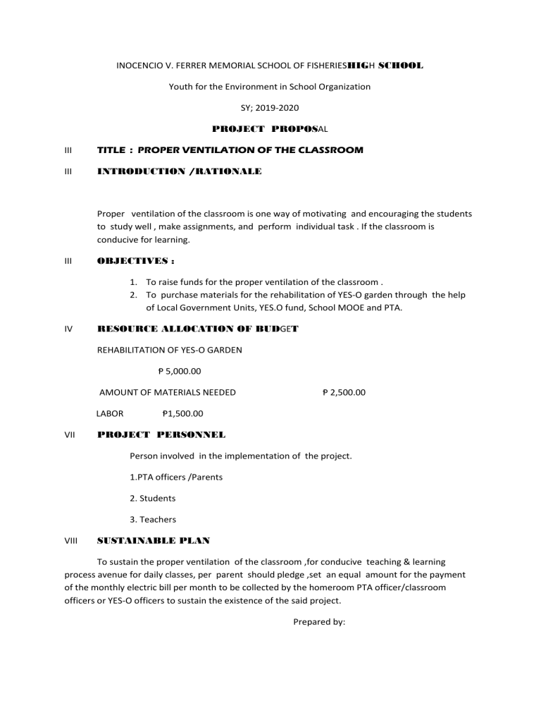 Project Proposal