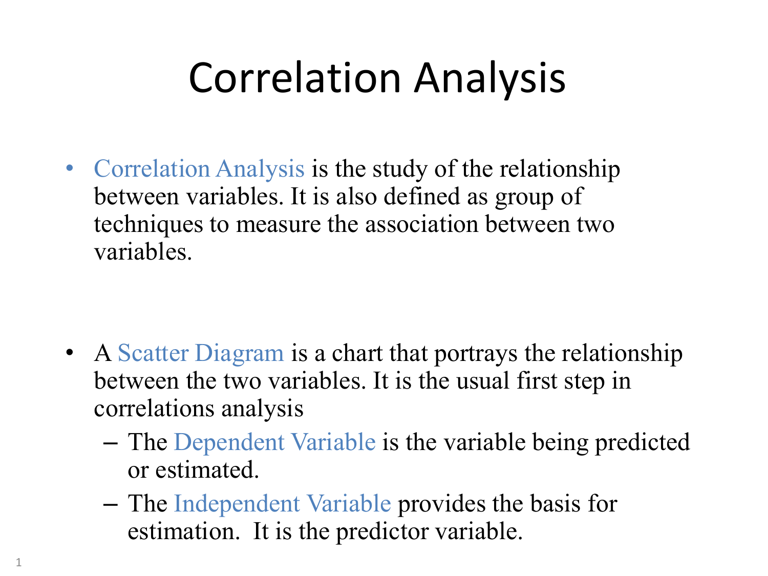 Correlation Analysis LEC 4 