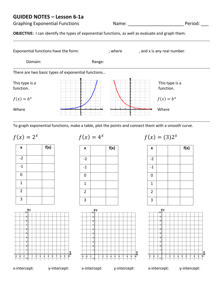 33 Graphing Exponential Functions Worksheet Answers Support Worksheet