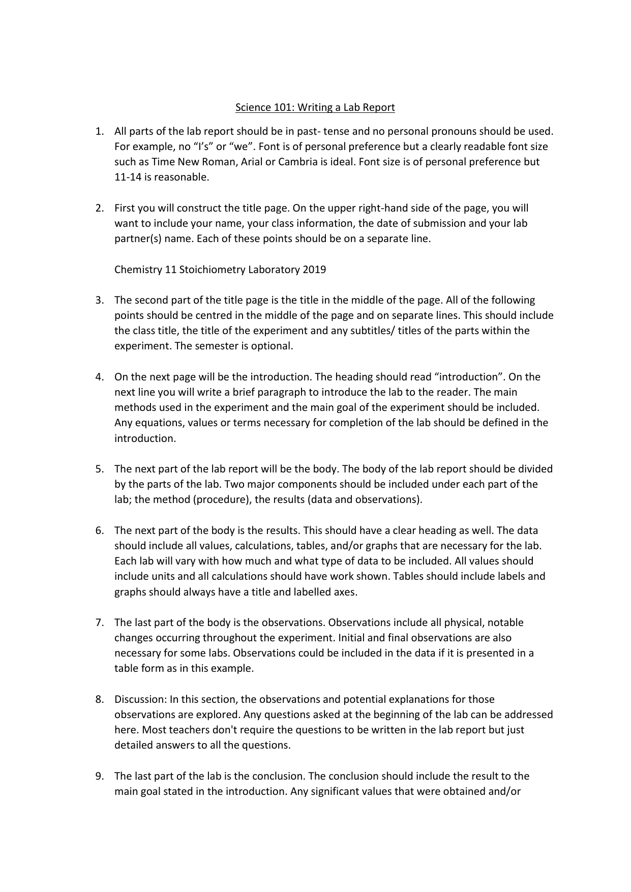  What To Write In A Discussion For A Science Report Results 