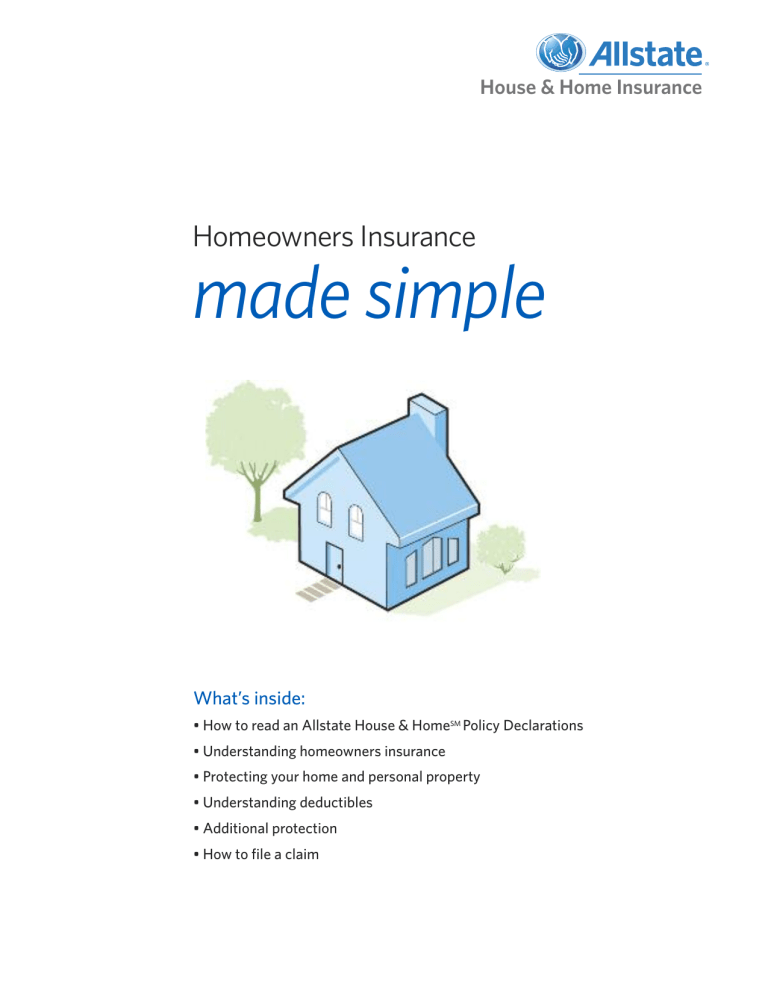 Homeowners Insurance Made Simple: Allstate Guide
