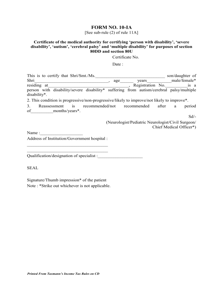 Form10IA Form10IA