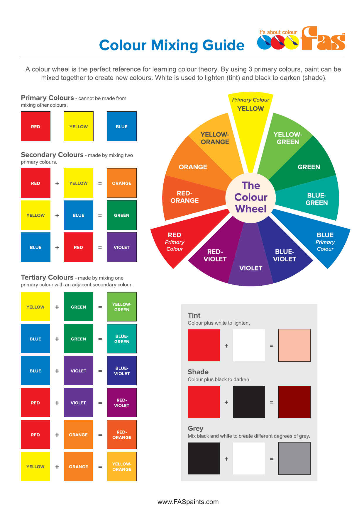 Fas Colour Wheel Make Your Own Colour Wheel