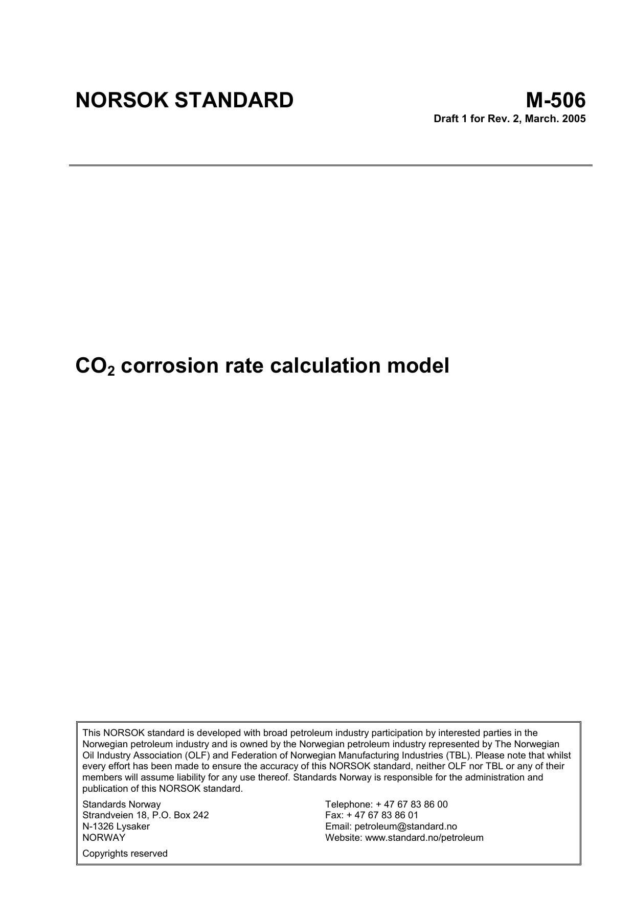 Norsok standard M-506