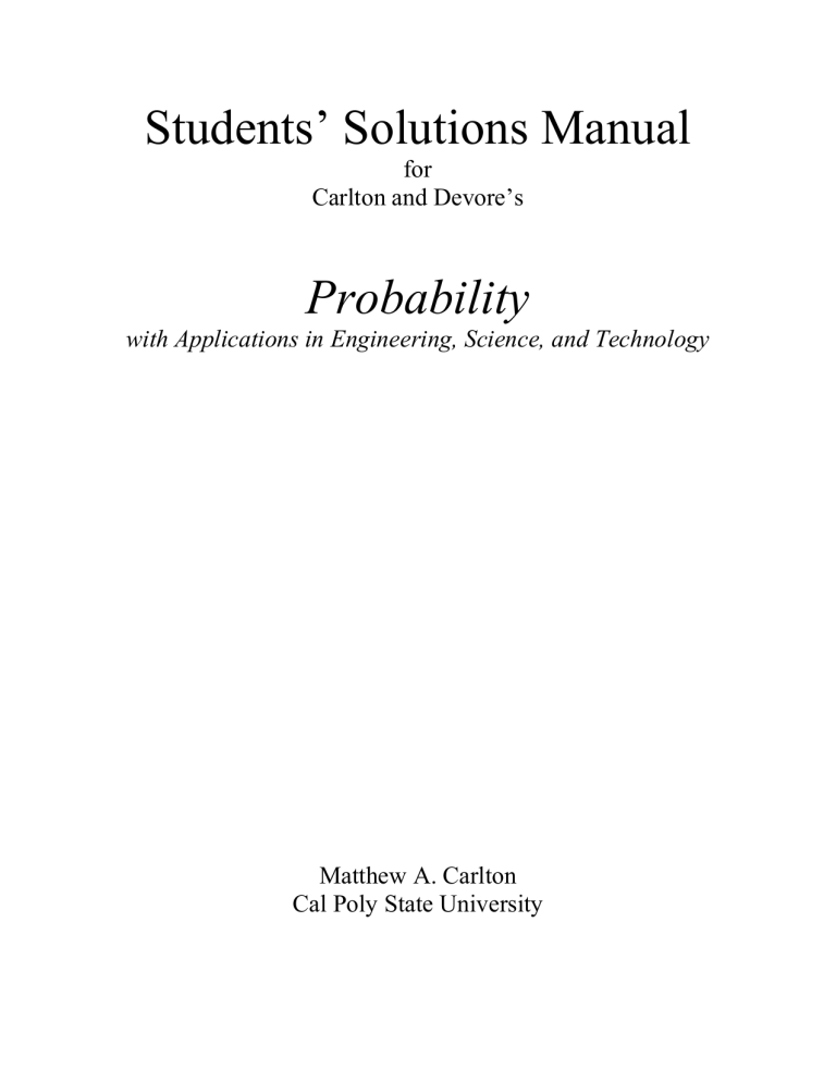 CarltonDevore SM for students